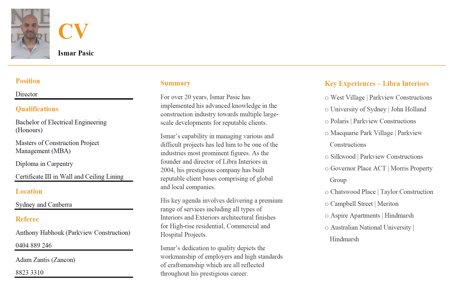 Libra Australia | Structure